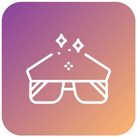 Vector Design Fun Glasses Icon Style Premium Vector