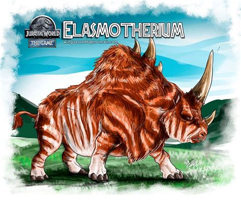 Jurassic World Elasmotherium By Wingzerox86 Jurassic World Jurassic