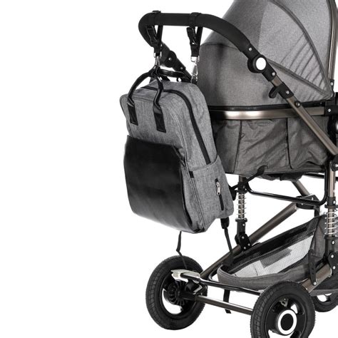 Чанта за количка и раница 2 в 1 с постелка за повиване и 2 кукички