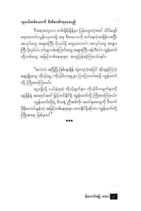 လူငယ်တစ်ယောက်စိတ်ဓာတ်ကျနေသည် Pann Satt Lann Books