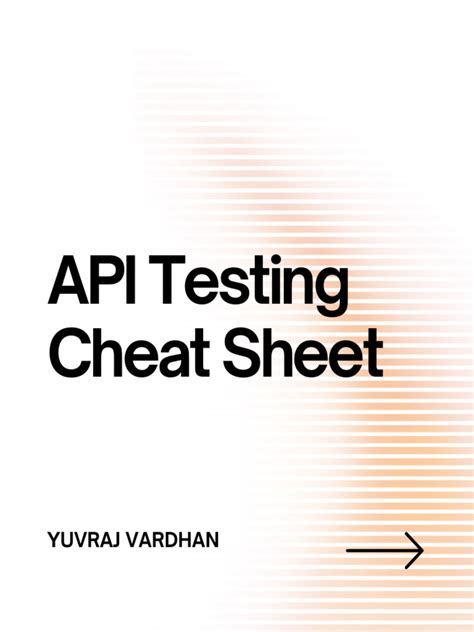 Api Testing Cheat Sheet 1 Pdf