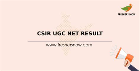 CSIR UGC NET Result 2025 Out Score Card Cut Off Merit List