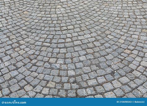 Circular Cobblestones Stock Image Image Of Stones Lines 210698543