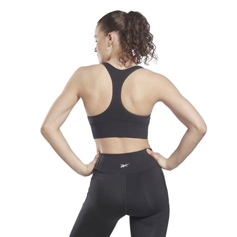 Reebok Workout Ready Seamless Sports Bra Womens Crop Top Nghblk £700