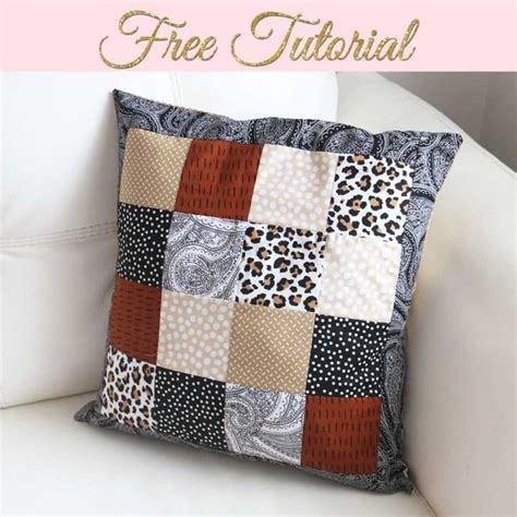How To Make A Patchwork Cushion The Easy Way TREASURIE