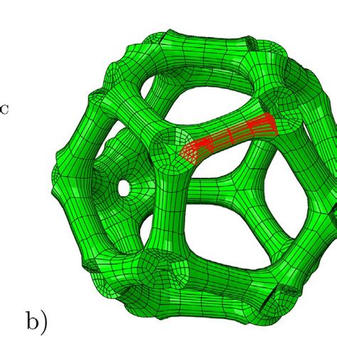 A The Finite Element Mesh And B The Corresponding Voxel Mesh For