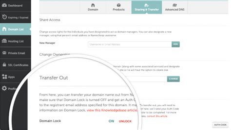 how to transfer domain name ownership to another person