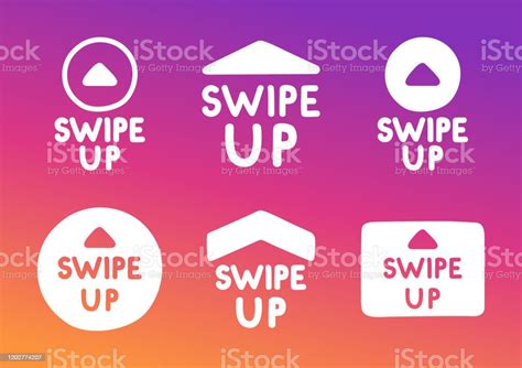 소셜 미디어 이야기에 대한 트렌디 한 그라데이션 배경에 격리 된 아이콘을 설정 손으로 그린 스크롤 Pictogram 벡터 그래픽