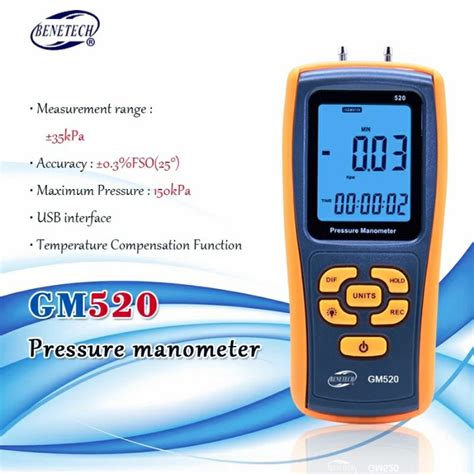 Jual Benetech Gm520 Digital Manometer Harga Murah Terbaru 2026