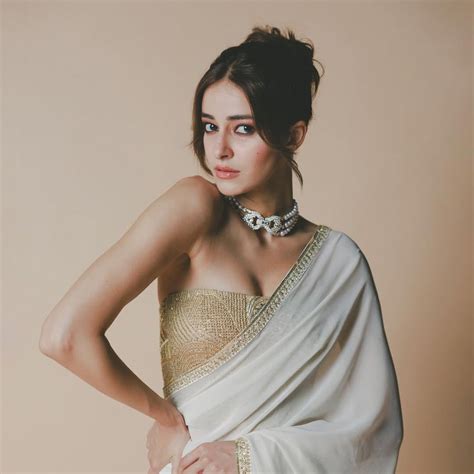 Ananya Pandays Sari From Punit Balanas Latest Collection Was Embellished With Marodi And