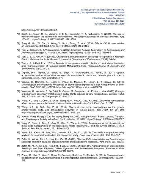 Nanomaterials Toxicity To Humans And Plants Pdf