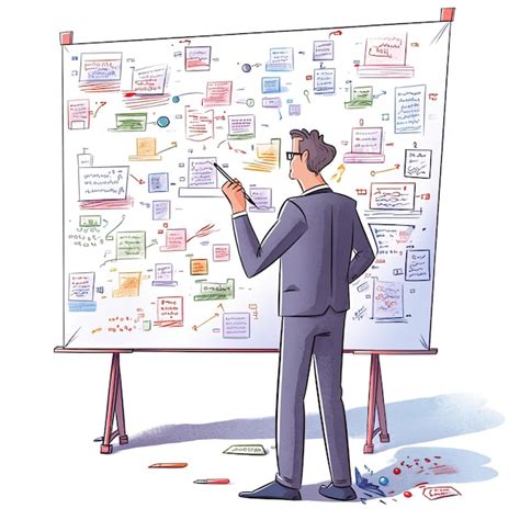 Premium Photo Businessman Presenting Charts And Graphs On Whiteboard