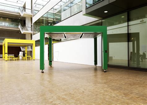 Giant Tables Form Workspaces At Central Saint Martins