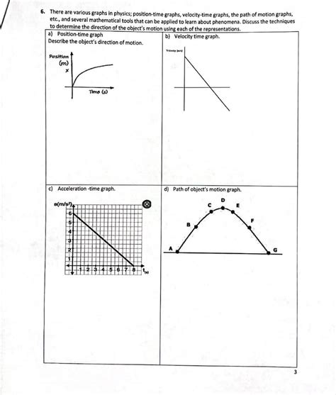 Solved Please Help There Are Various Graphs In Physics Chegg Com