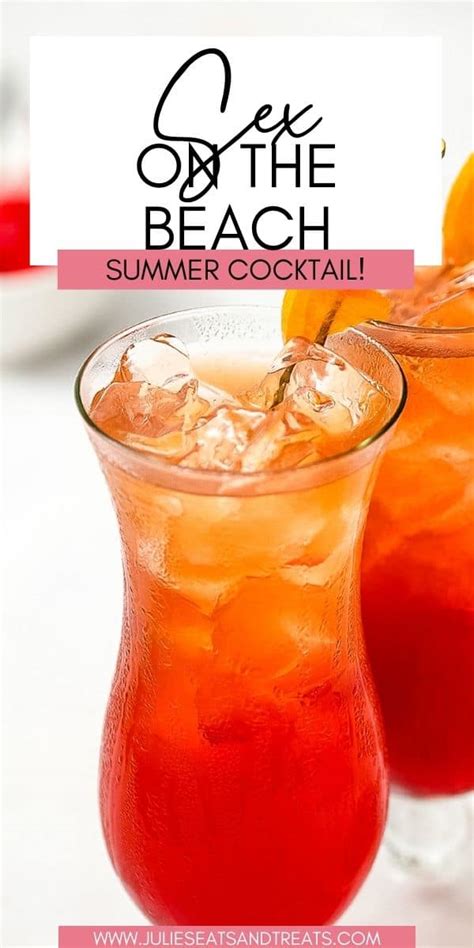 Easy Sex On The Beach Cocktail Julies Eats And Treats