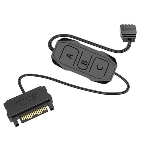 Sata To 5v 3 Pin Argb Controller Cable Sata Power Supply Argb Mini Adapter Controller Extension