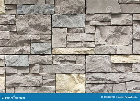 Seamless Texture Of White Decorative Stacked Stone Natural Stone Cladding Brick Background