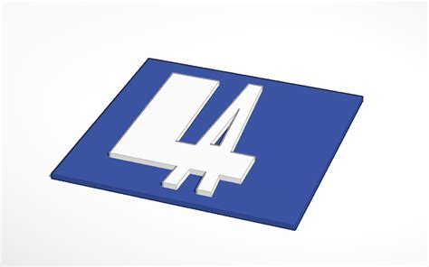3d Design Dodgers Logo Tinkercad