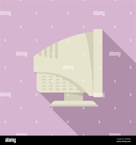 Monitor Icon Flat Vector Computer Display Pc Screen Stock Vector Image And Art Alamy