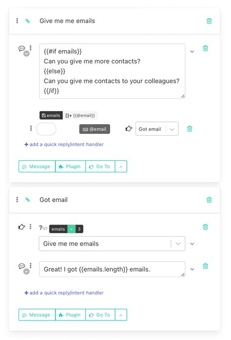 array variables wingbot chatbot framework documentation