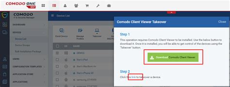 Takeover Remote Endpoints Using Itsm Comodo One