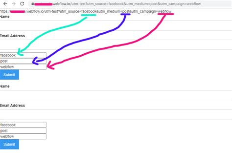 How To Get Utm Parameters And Send Them Inside Webflow Form Webflow