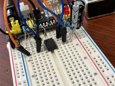 First Ever Circuit Or Breadboard 555 Timer Led Not Blinking R