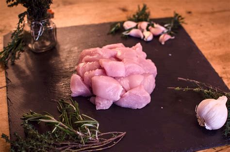 Diced Herb Fed Chicken Fillet Herb Fed Poultry