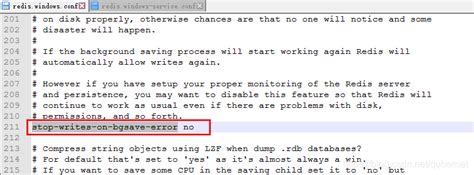 解决windows下redis出现 Misconf Redis Is Configured To Save Rdb Snapshots”的错误it Was Not Possible To