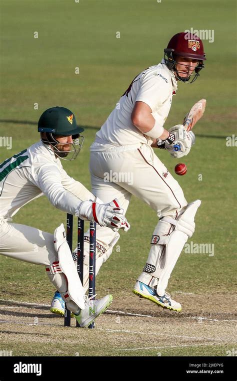 Matthew Renshaw Right Of The Bulls Batting During Day Five Of The Jlt Cricket Final Between