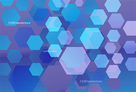 Blue Hexagon Pattern Background