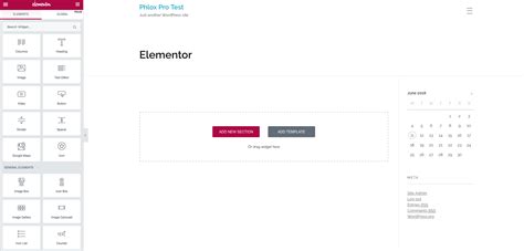 Importing Pages And Sections With Phlox Template Kits And Elementor