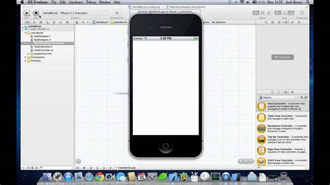 Creating Hello World In Xcode Develop Iphone And Ipad Apps Like The Pros Youtube