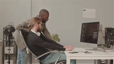 Diverse Programmers Discussing Program Codes Technology Stock Footage Ft Office And Men Envato