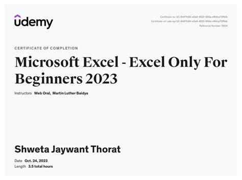 Shweta Thorat On Linkedin Udemy Course Completion Certificate