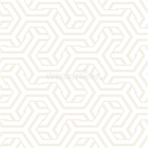 Vector Seamless Interlacing Lines Pattern Repeating Geometric Background With Hexagonal Lattice