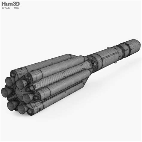 프로톤 M 3D 모델 다운로드 우주발사체 on 3DModels org