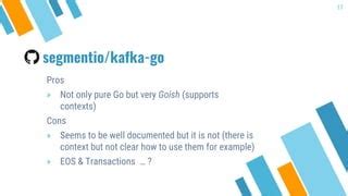 Kafka From Go PPT