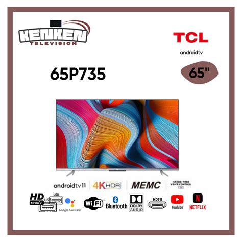 Jual TV LED TCL 65P735 LED TCL 65 Inch UHD 4K Android 11 TV Shopee Indonesia