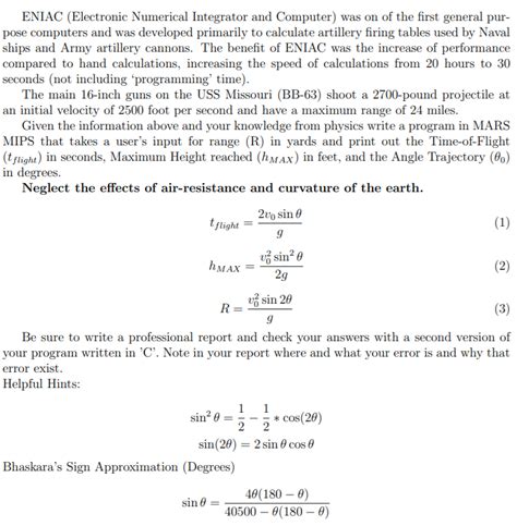 Solved Eniac Electronic Numerical Integrator And Computer