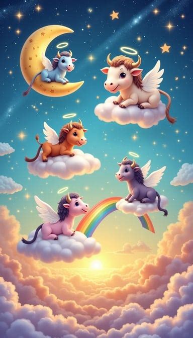 Free Heavenly Bull Dreams Image Bulls Heavenly Clouds Download At