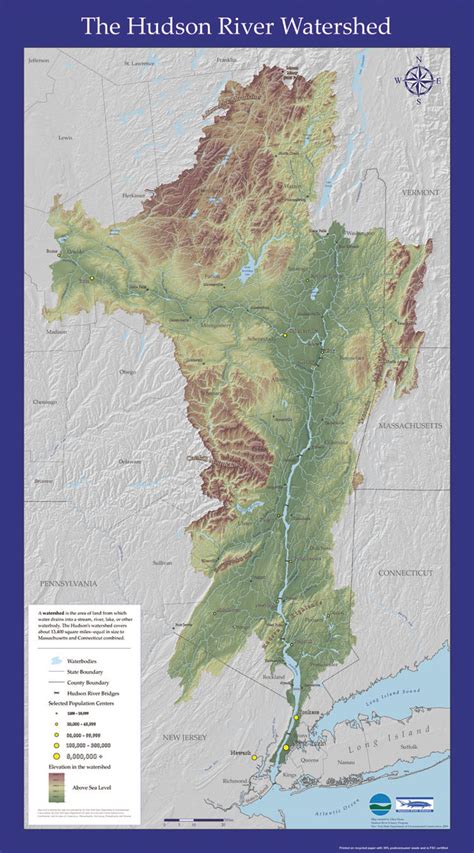 Hudson River Map Hudson River Documentary Project ~ University At
