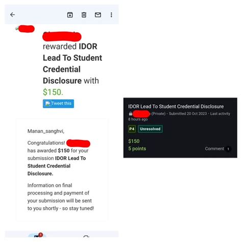manan sanghvi on linkedin got 150 bounty from private program happy