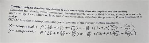 Solved Problem AII Detailed Calculation Unit Chegg Com