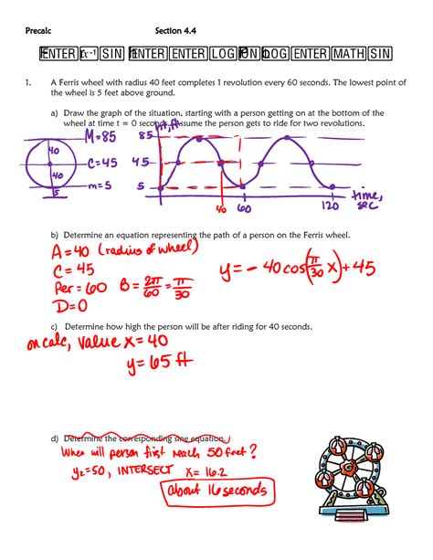 4 Example Problems Precalc Section 4 4 Ferris Wheelproblems A