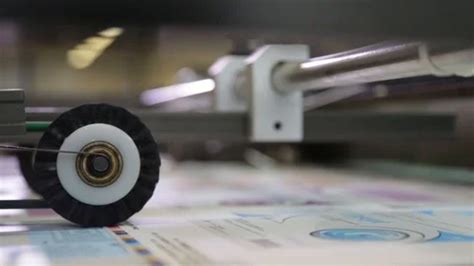 Offset Printing Machine During Productio Stock Video Pond