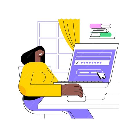 Premium Vector Class Access Code Isolated Cartoon Vector Illustrations