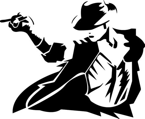 Michael Jackson Free Vector Silhouettes On