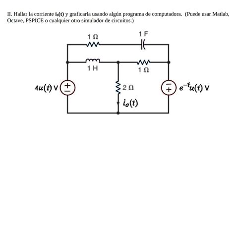 Solved Find The Current I0 T And Graph It Using Some Chegg Com