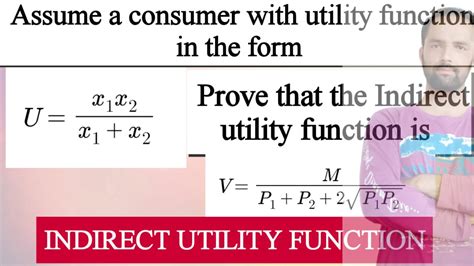 Indirect Utility Function Roys Identity Consumer Behaviour